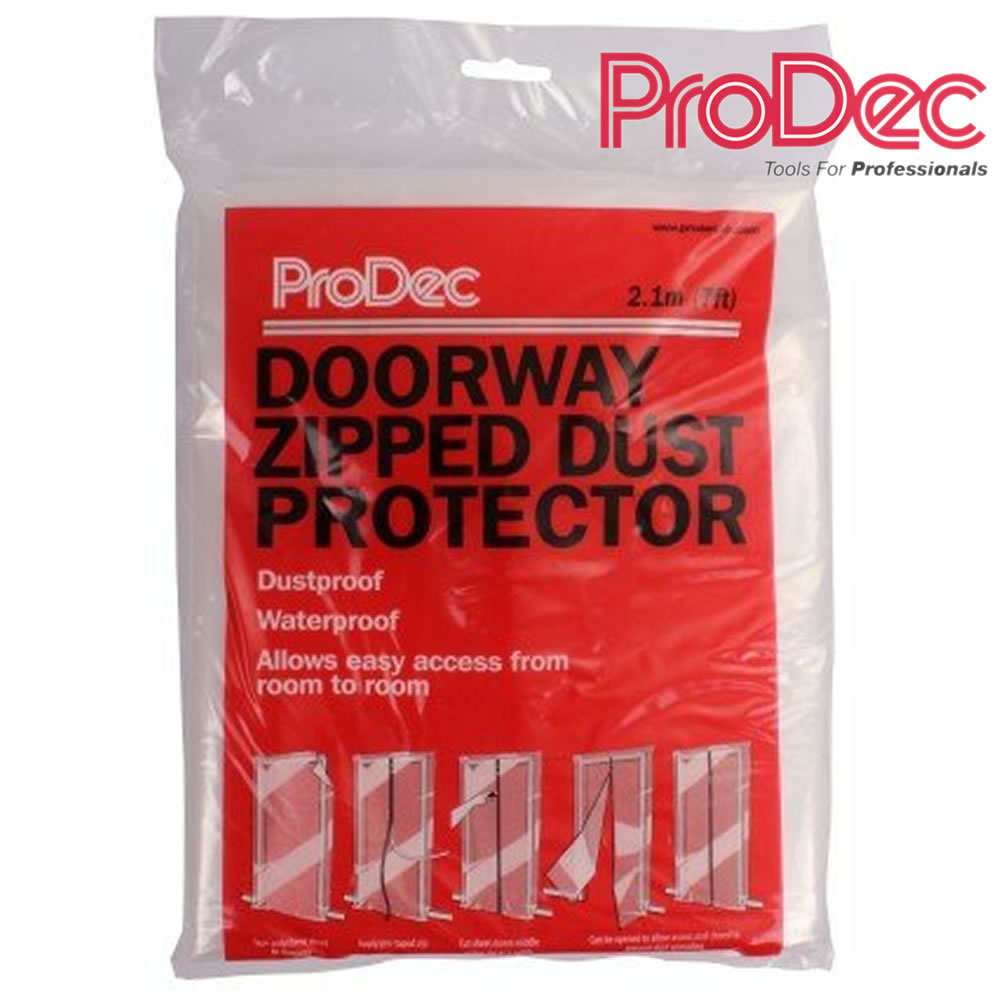 Prodec Plastic Zipped Waterproof Dustproof Door Protector Cover Sheet ...